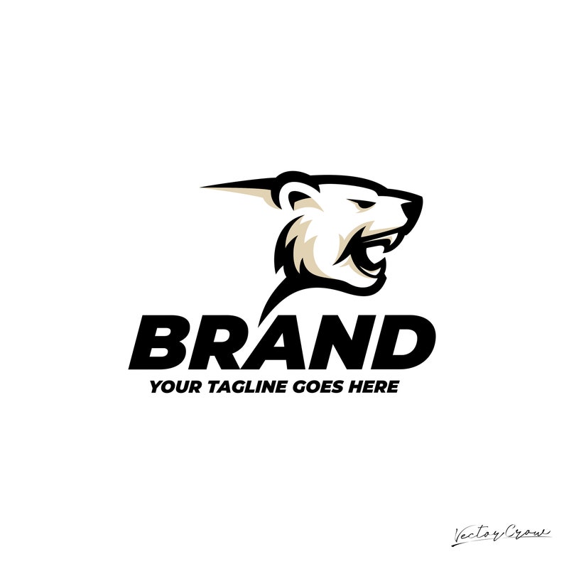 Bear Logo Polar Bear Logo Grizzly Logo - Etsy