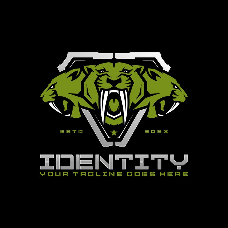 Triple Head Sabertooth Logo - Sabertooth Logo - Sabertooth Tactical ...