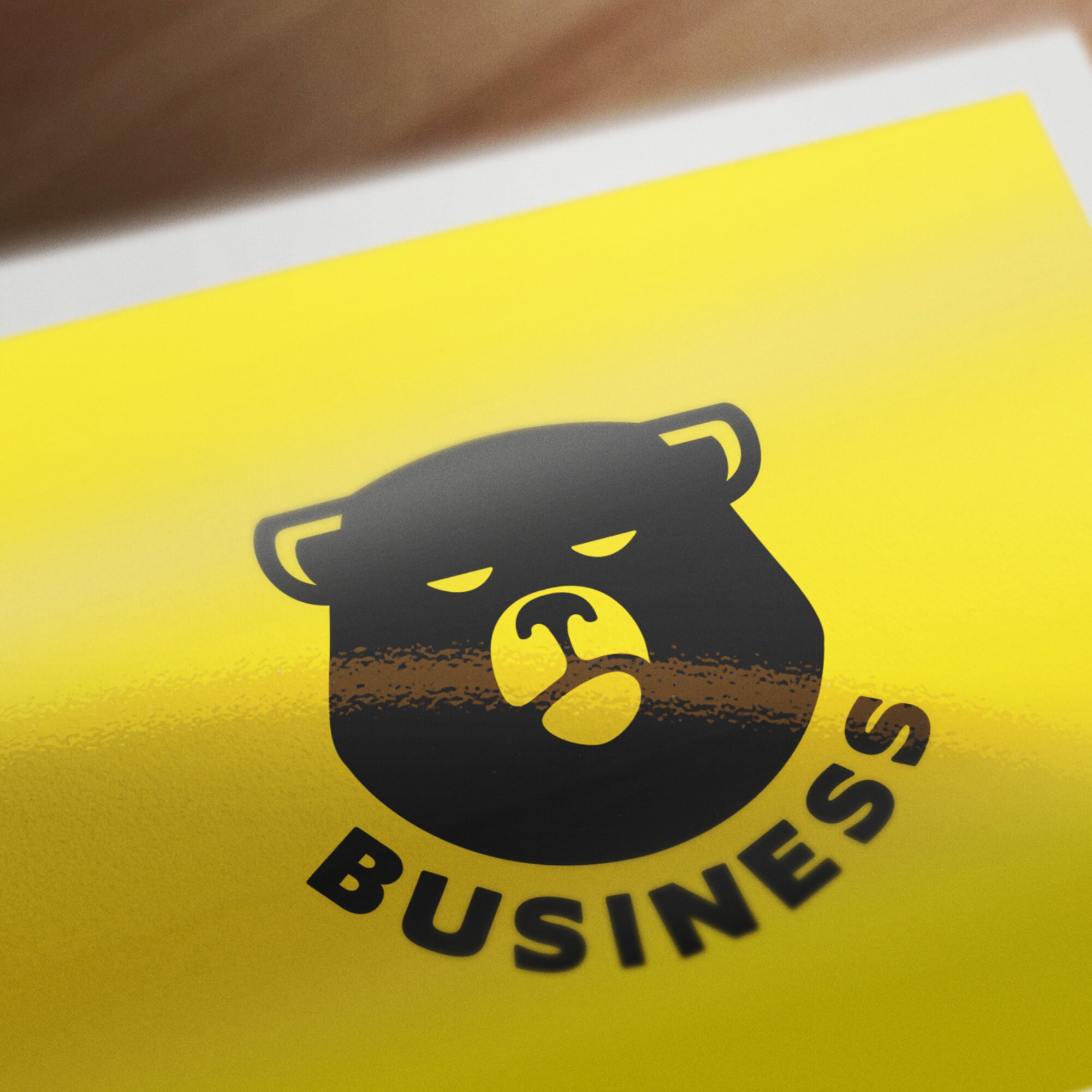 Bored Bear Logo - Bear Head Logo - Bear Grizzly Logo - Mountain ...