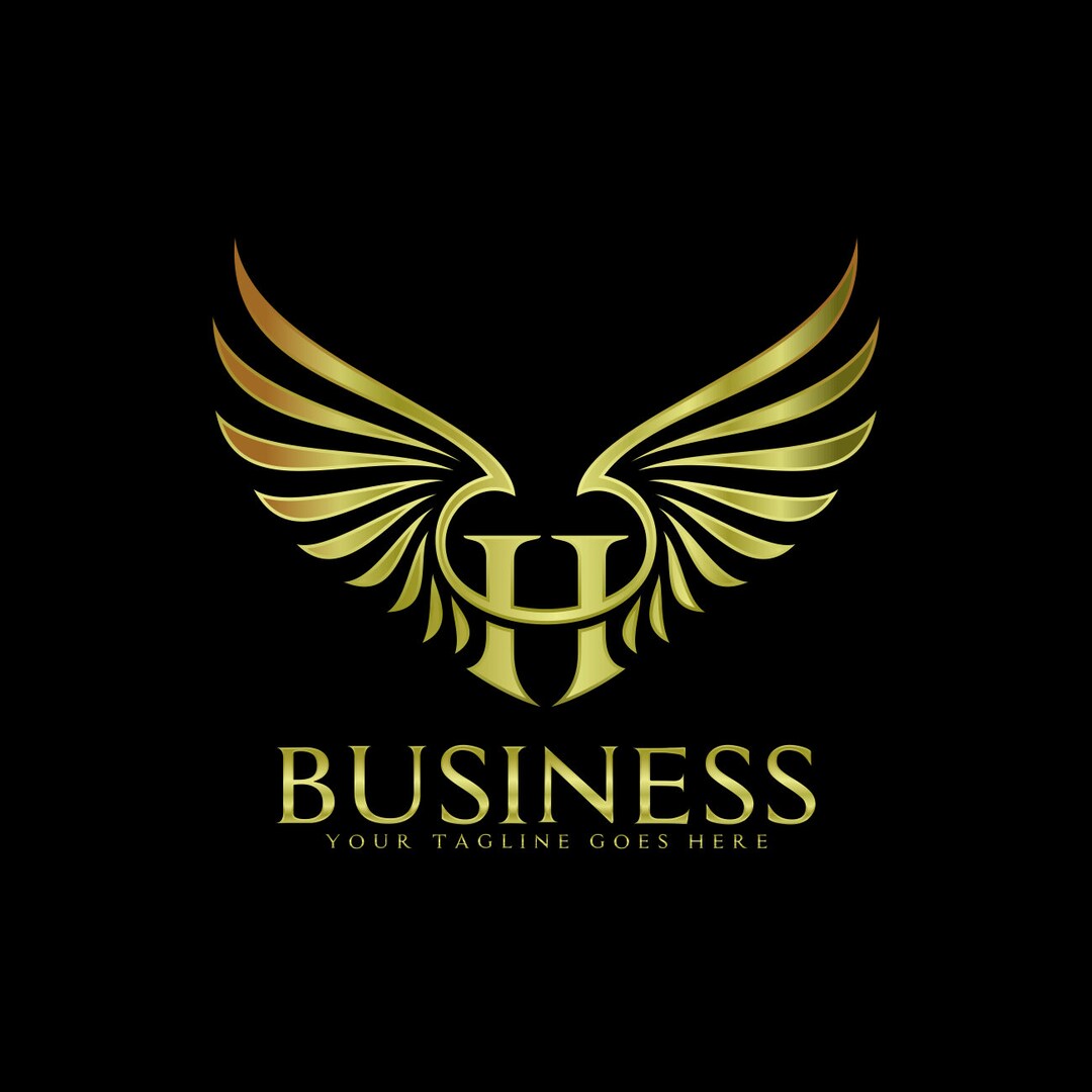 Letter H Wings Logo - Logo Letter - Wings Logo - Vector - Illustration ...