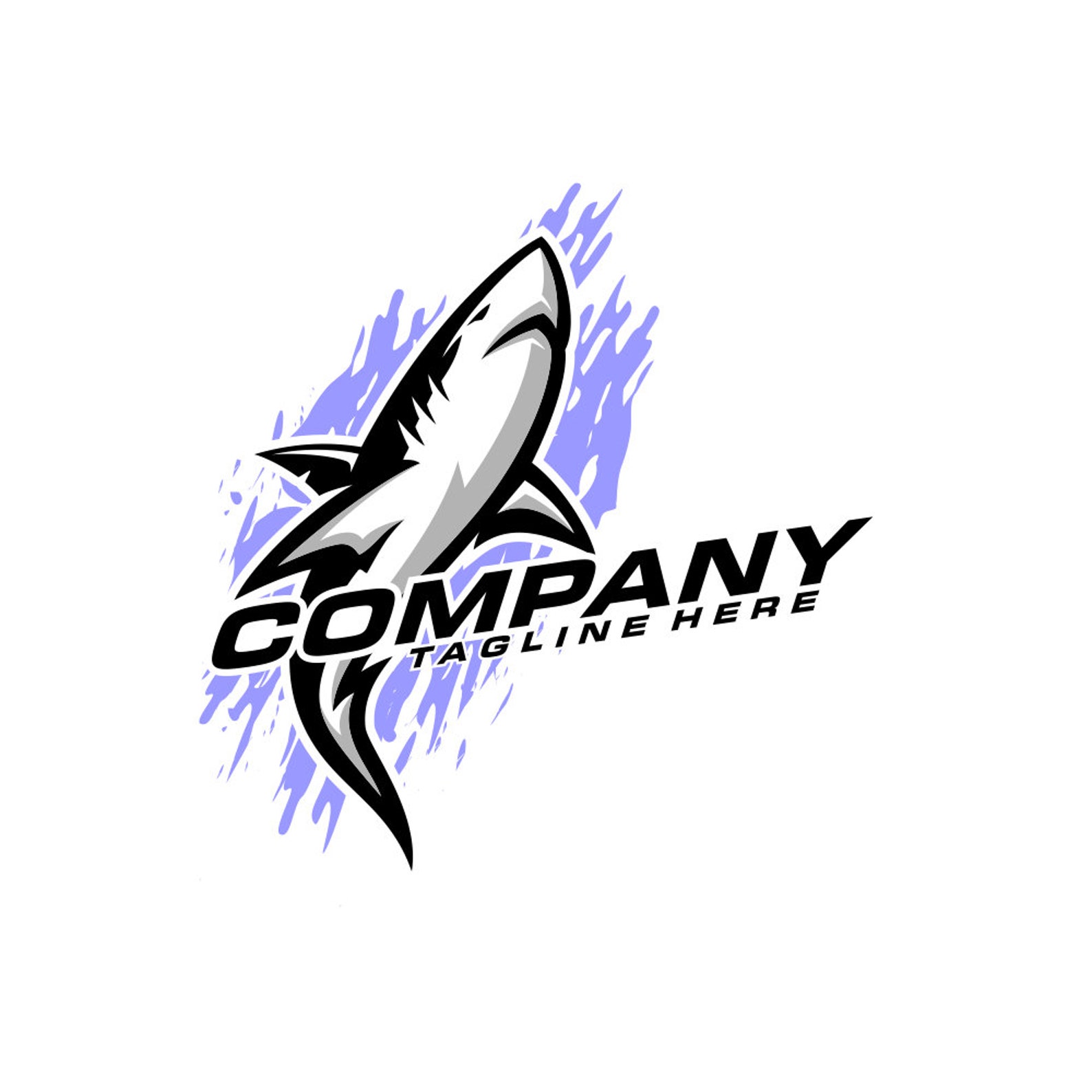 Shark Jumping Logo Shark Splash Logo Fishing Logo Speed - Etsy