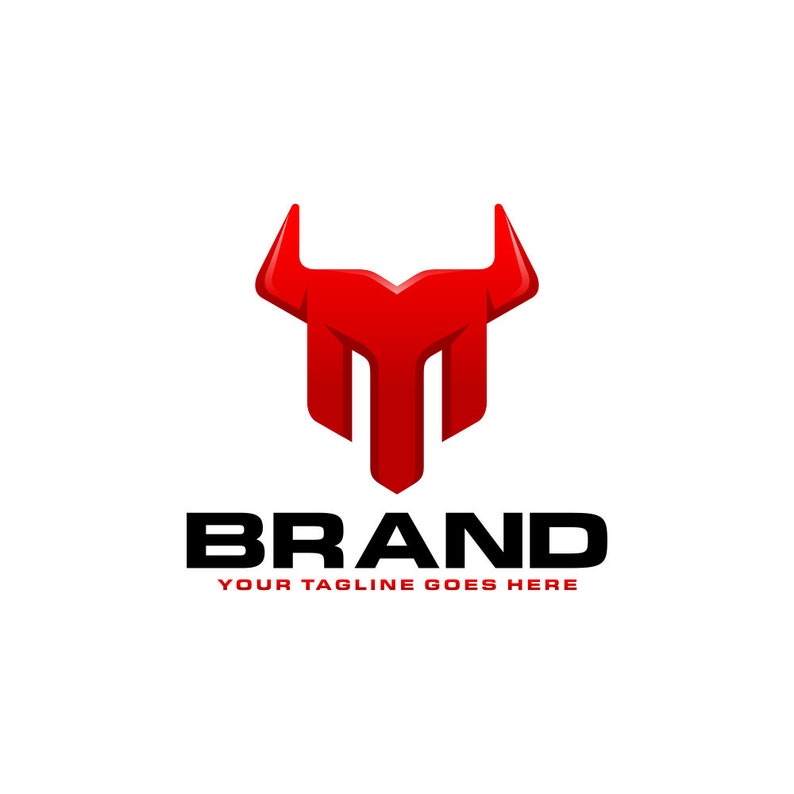 Letter M Bull Logo - M Letter - Bull Logo Design - Vector - Logo Design ...