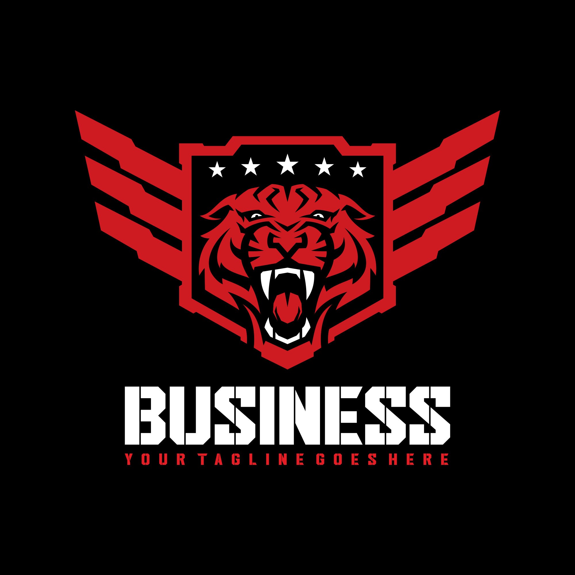 Tiger Head Logo Tiger Logo Military Tiger Wings Logo Tactical Logo ...