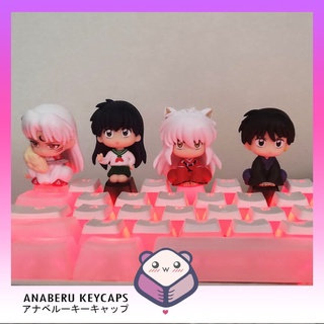 Custom Artisan Inuyasha Anime Keycaps for Mechanical and Gaming ...