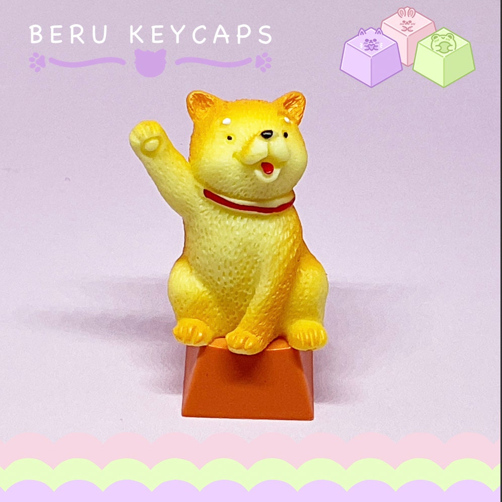 Custom Artisan Dog Keycaps for Mechanical Keyboard Cute Keycap Dog ...