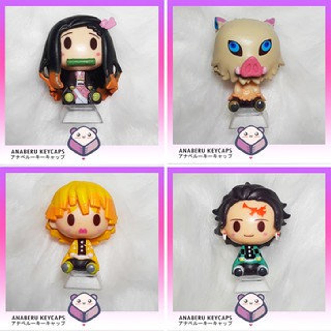 Custom Artisan Demon Slayer Keycaps for Mechanical and Gaming Keyboards ...