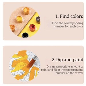 Painting With Numbers 20x20cm Couple Painting Gift for Friends DIY ...