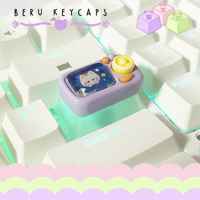 Custom Artisan Switch Keycaps for Mechanical Keyboard Cute Keycap ...