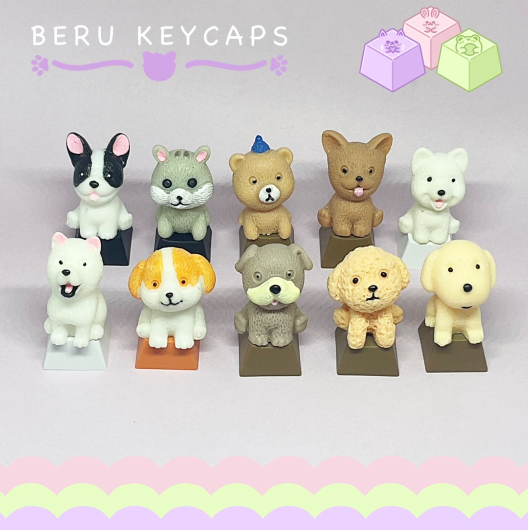 Custom Artisan Dogs Resin Keycaps for Mechanical Keyboard Cute Keycap ...