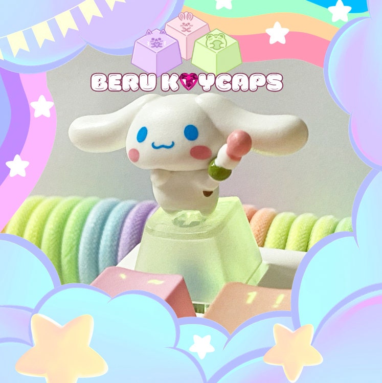 Custom Artisan Cinnammon Roll Keycaps for Mechanical Keyboard Cute ...