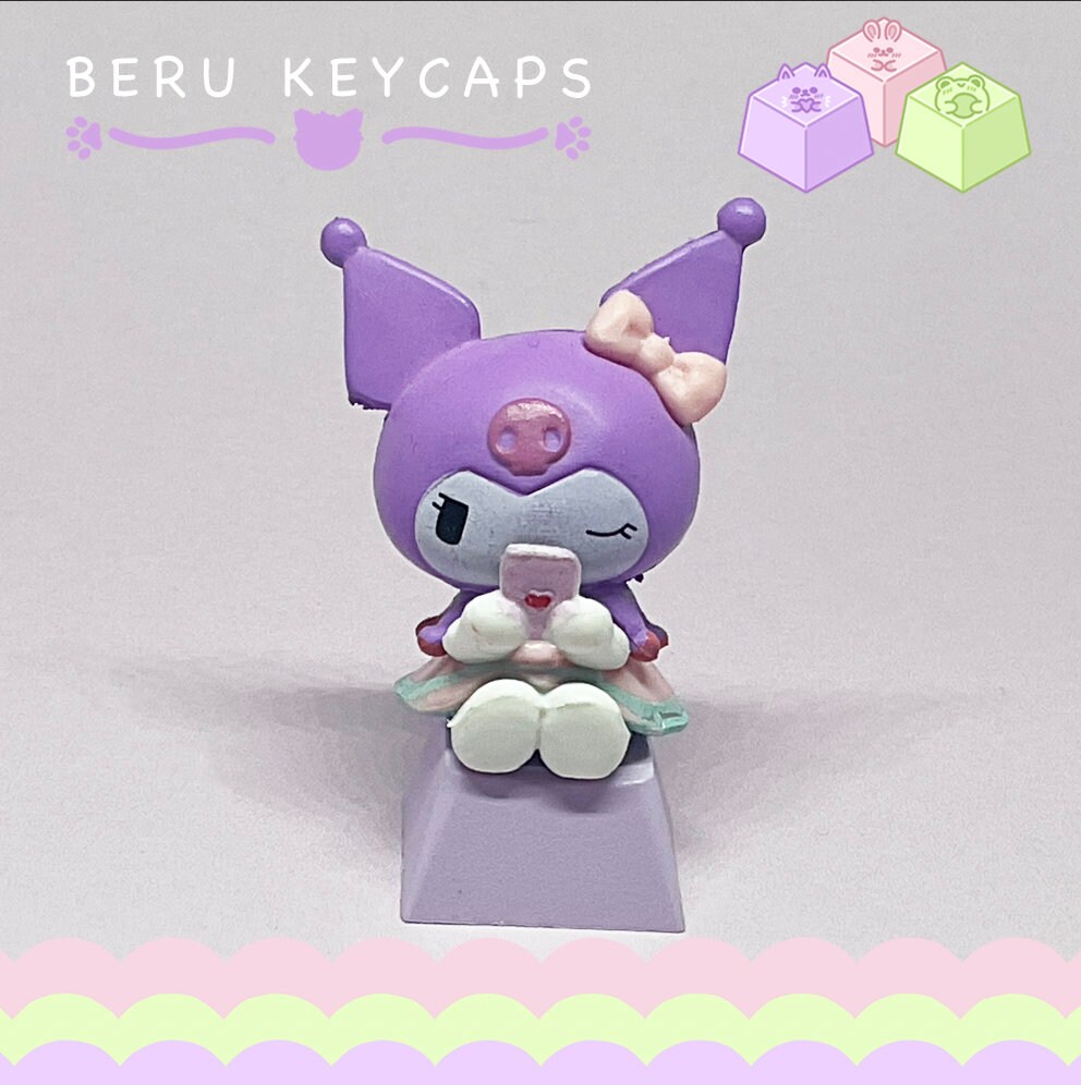 Custom Artisan Sanrio 3 Keycaps for Mechanical Keyboard Cute Keycap ...