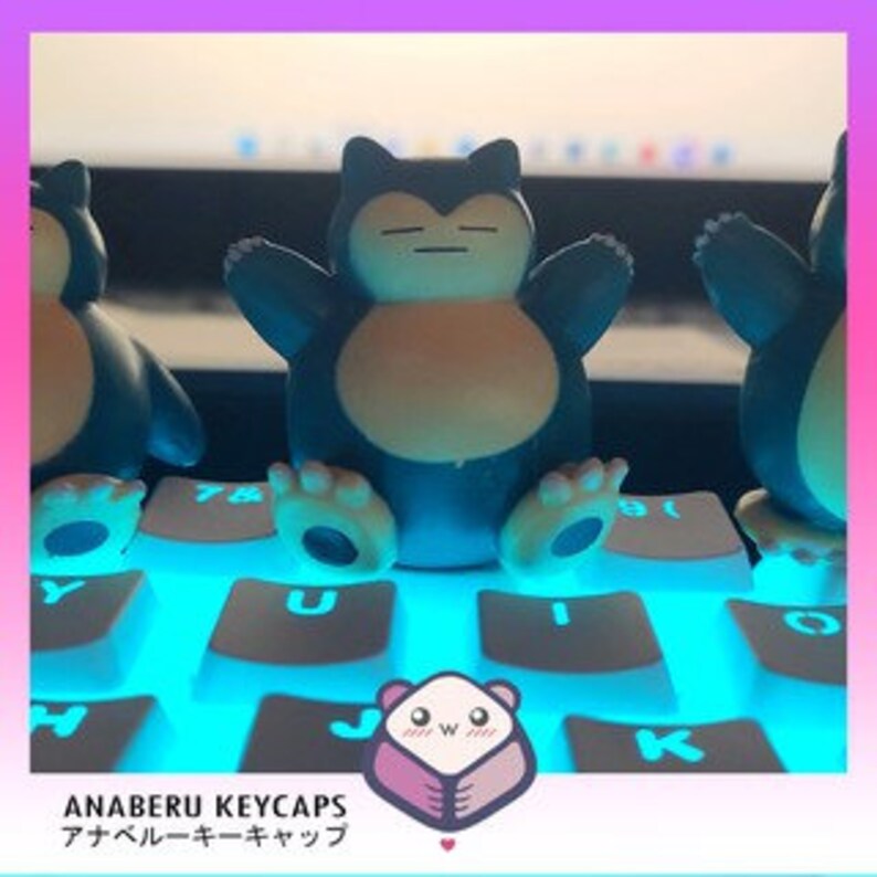 Custom Artisan Pokemon Snorlax Keycaps for Mechanical and Gaming ...