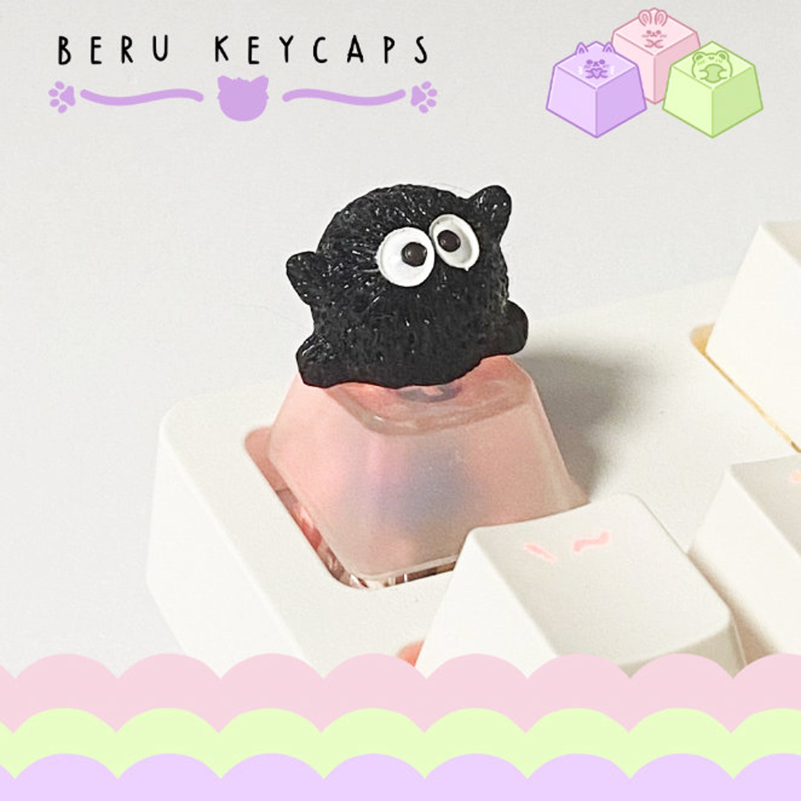 Custom Artisan Mini Dust Keycaps for Mechanical Keyboard Cute Keycap ...