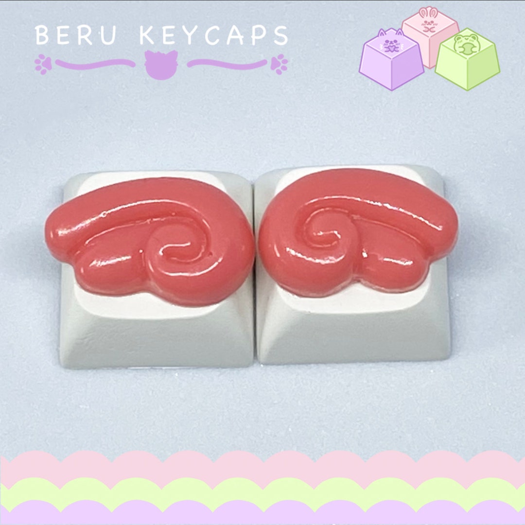 Custom Artisan Small Wings Resin Keycaps for Mechanical Keyboard Cute ...