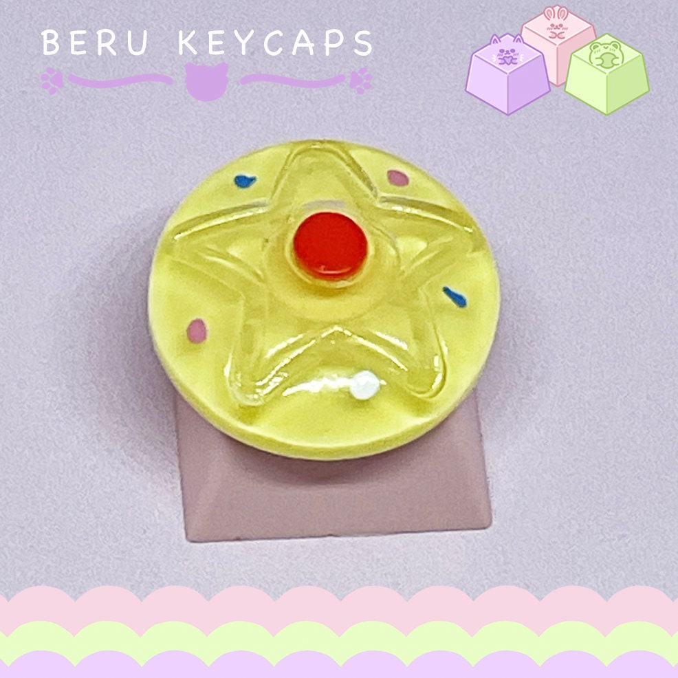 Custom Artisan Sailormoon Glossy Keycaps for Mechanical Keyboard Cute ...