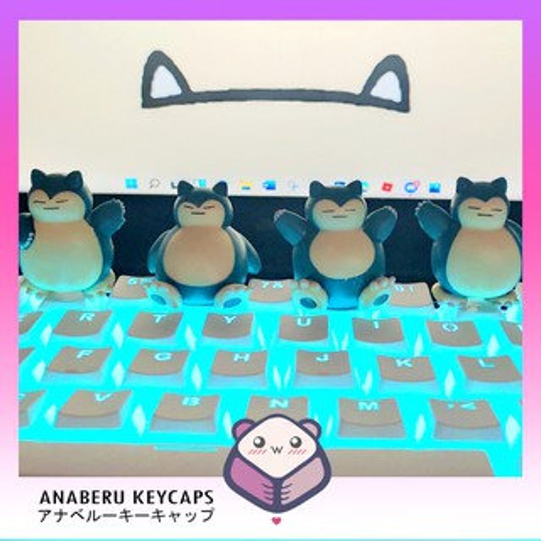 Custom Artisan Pokemon Snorlax Keycaps for Mechanical and Gaming ...