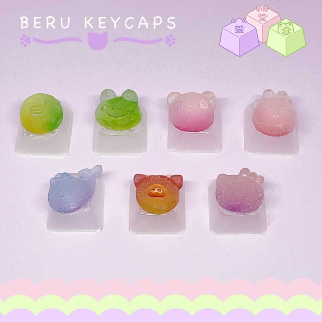 Custom Artisan Animals Keycaps for Mechanical Keyboard Cute Keycap ...