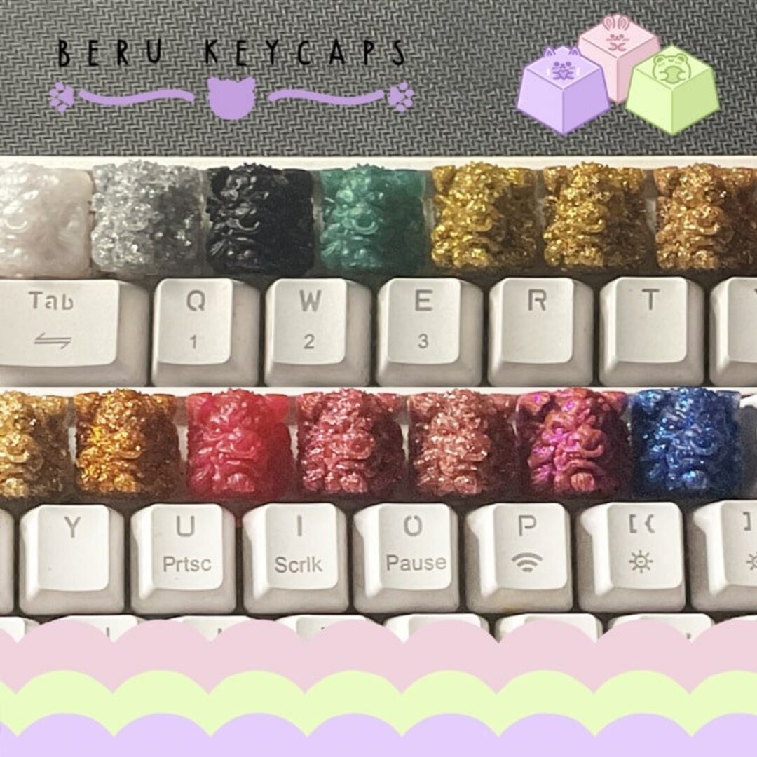 Dragon Face Artisan Resin Keycaps Custom Keycaps (can Be Customized) - Etsy