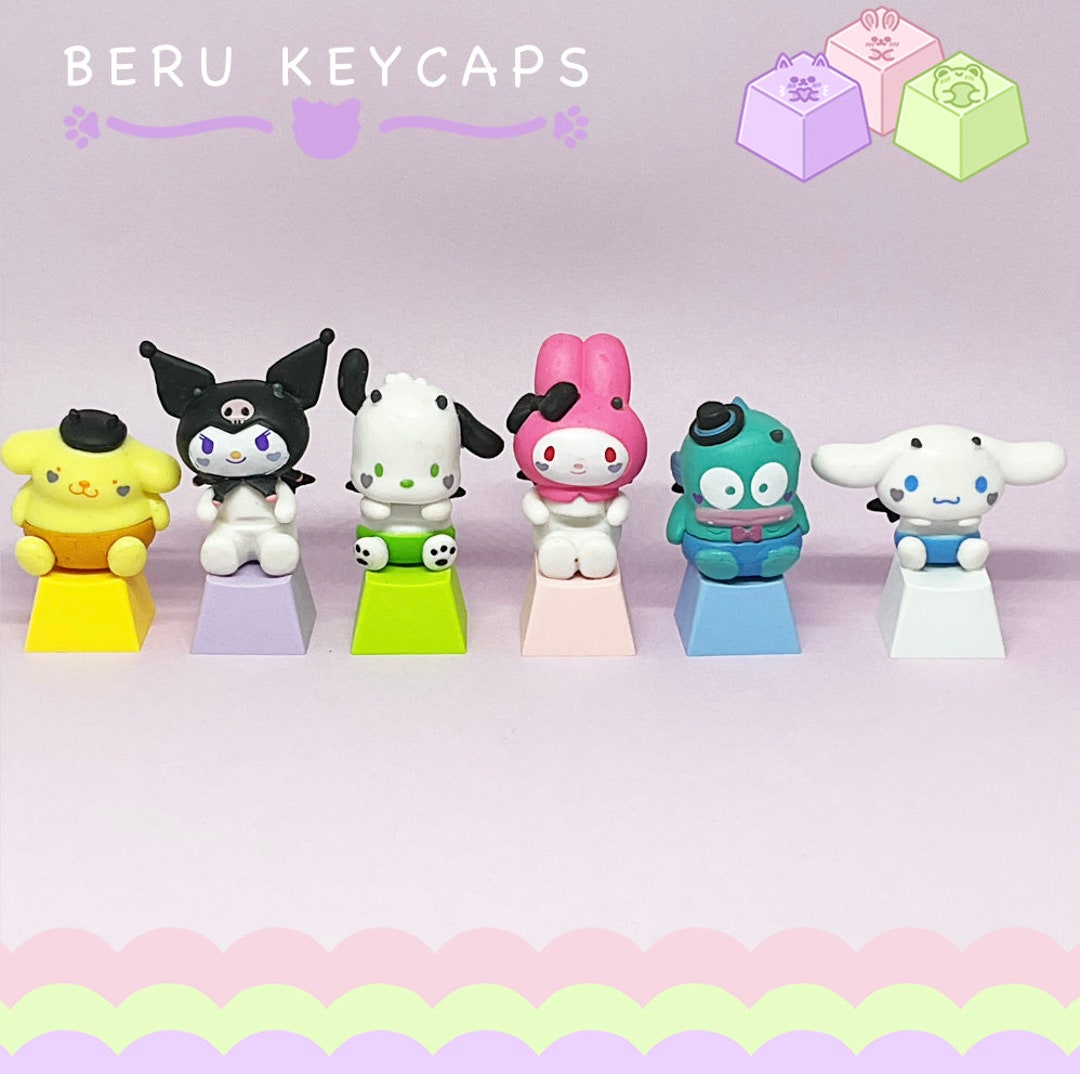 Custom Artisan Sanrio Evil Keycaps for Mechanical Keyboard Cute Keycap ...