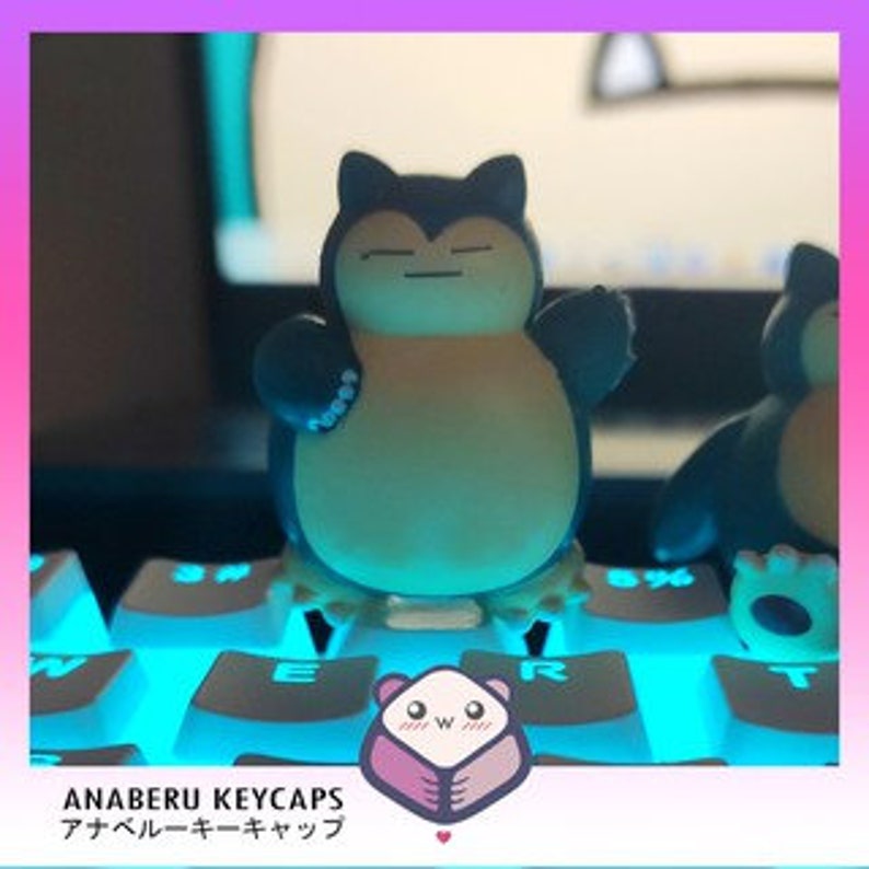Custom Artisan Pokemon Snorlax Keycaps for Mechanical and Gaming ...