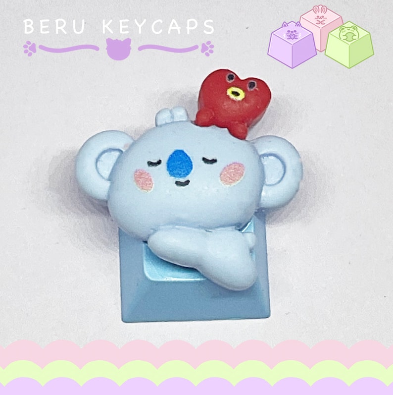 Custom Artisan Bts Resin Keycaps for Mechanical Keyboard Cute Keycap ...