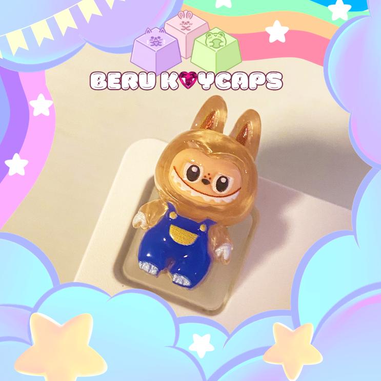 Custom Artisan Popmart Labubu Keycaps for Mechanical Keyboard Cute ...