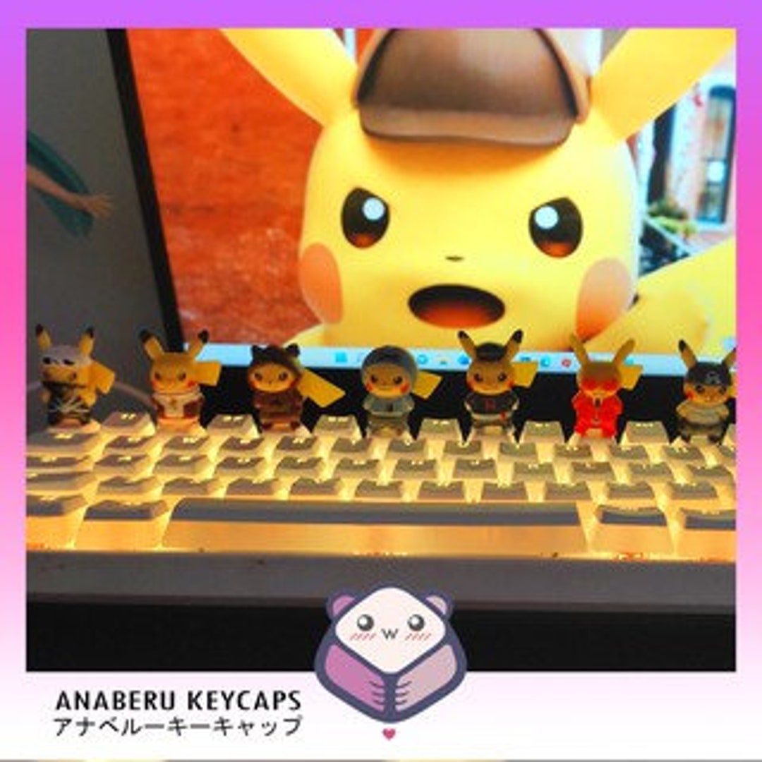 Custom Artisan Pokemon Pikachu Keycaps for Mechanical and Gaming ...