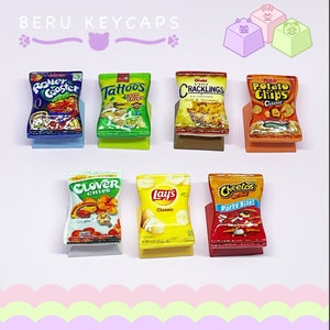 Custom Artisan Junkfoods Keycaps for Mechanical Keyboard Cute Keycap ...