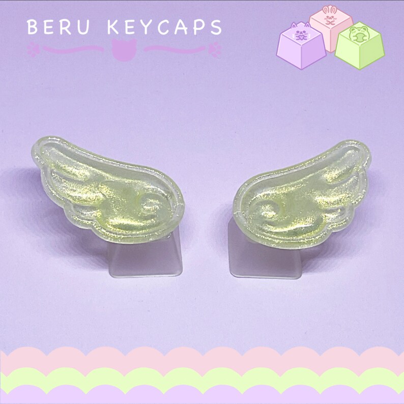 Custom Artisan Big Wings Resin Keycaps for Mechanical Keyboard Cute ...