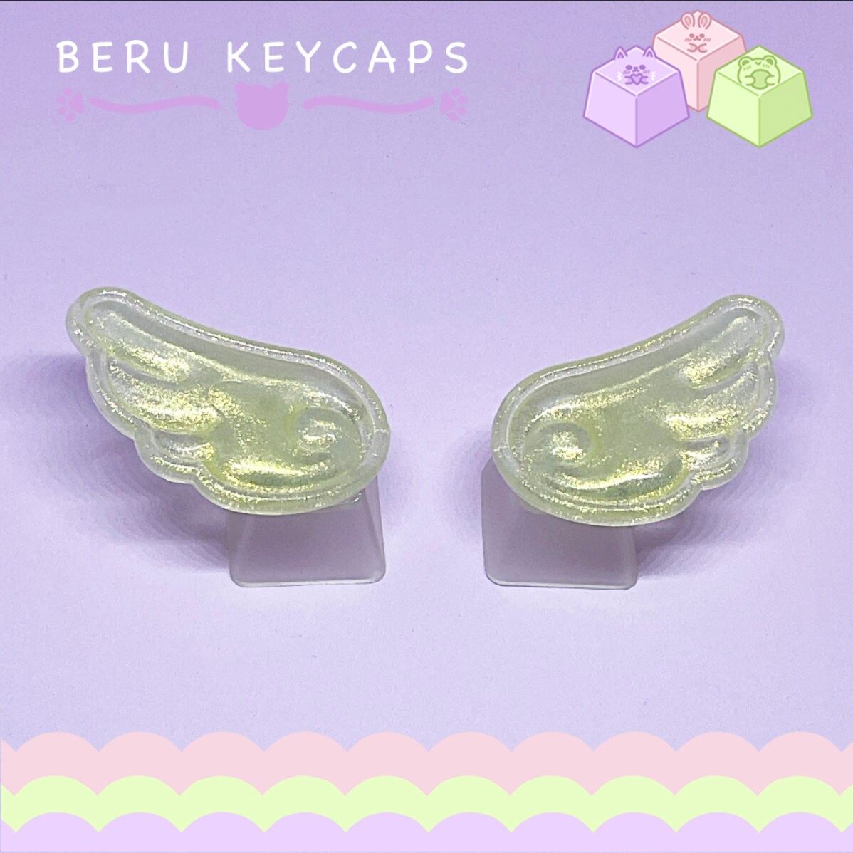 Custom Artisan Big Wings Resin Keycaps for Mechanical Keyboard Cute ...