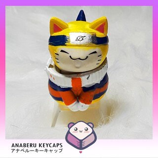 Custom Artisan Naruto Cats Figurine Keycaps for Mechanical and Gaming Keyboards - Etsy