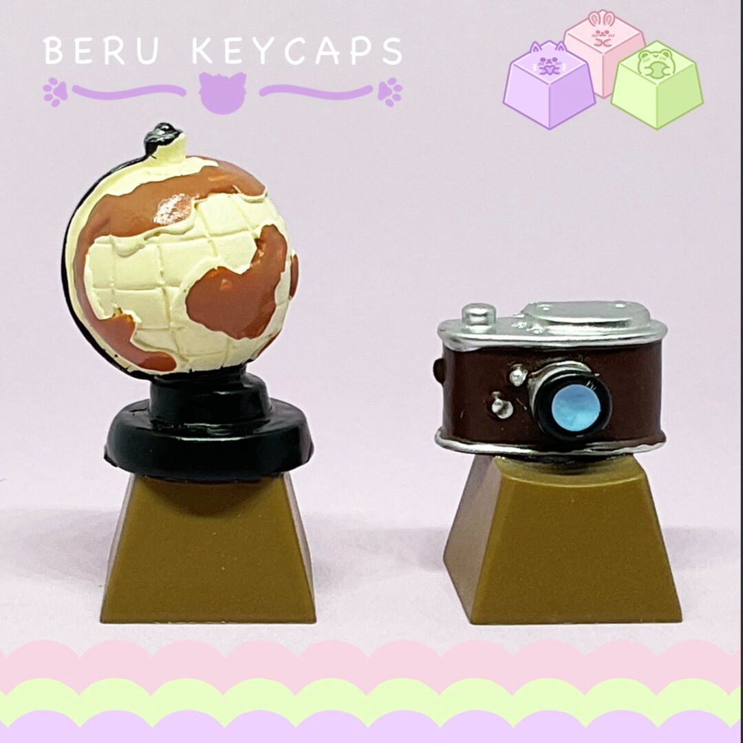 Custom Artisan Traveler Pack Keycaps for Mechanical Keyboard Cute ...