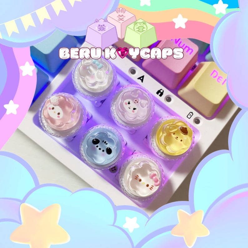 Custom Artisan Sanrio Jelly Pudding Hello Kitty Cinnamonroll ...