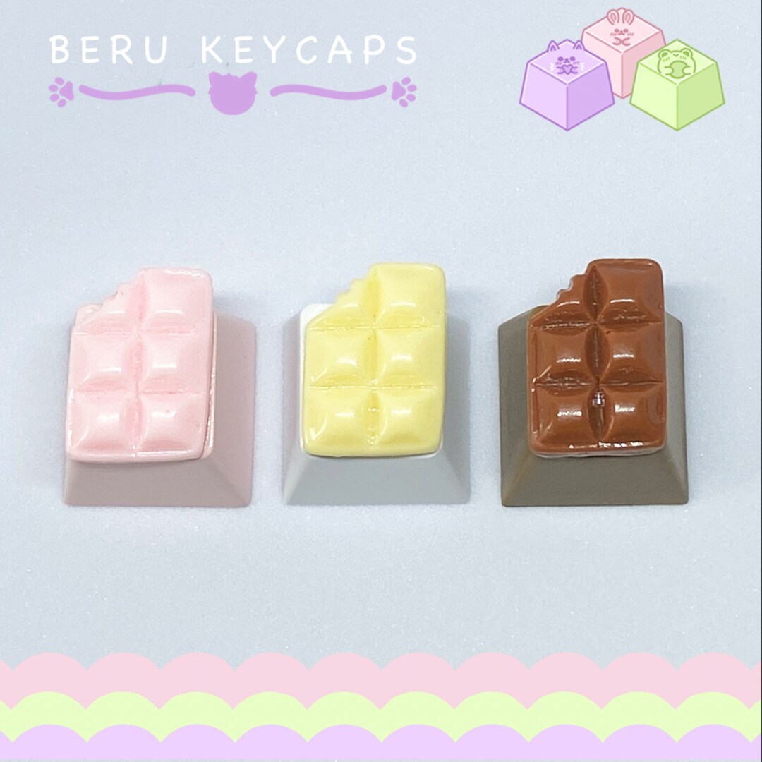 Custom Artisan Chocolate Keycaps for Mechanical Keyboard Cute Keycap ...
