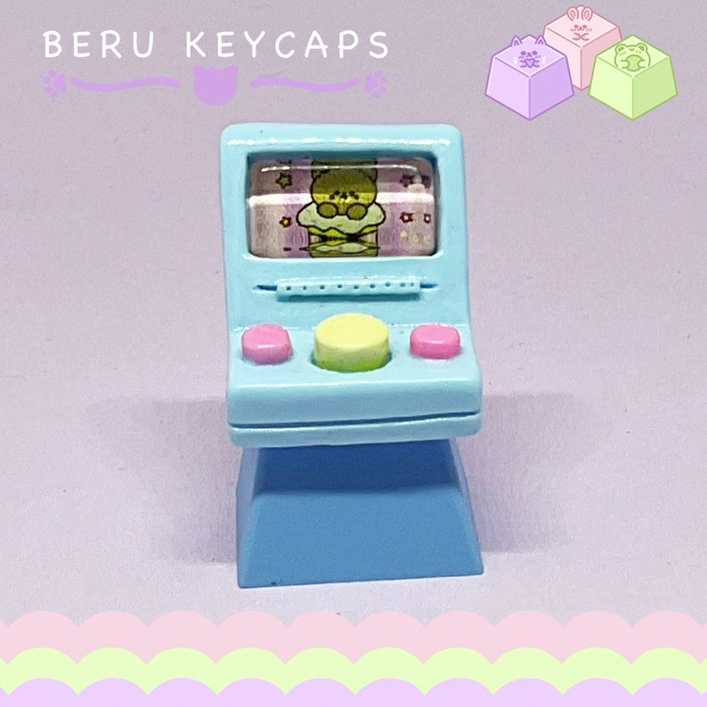 Custom Artisan Gamer Arcade Keycaps for Mechanical Keyboard Cute Keycap ...