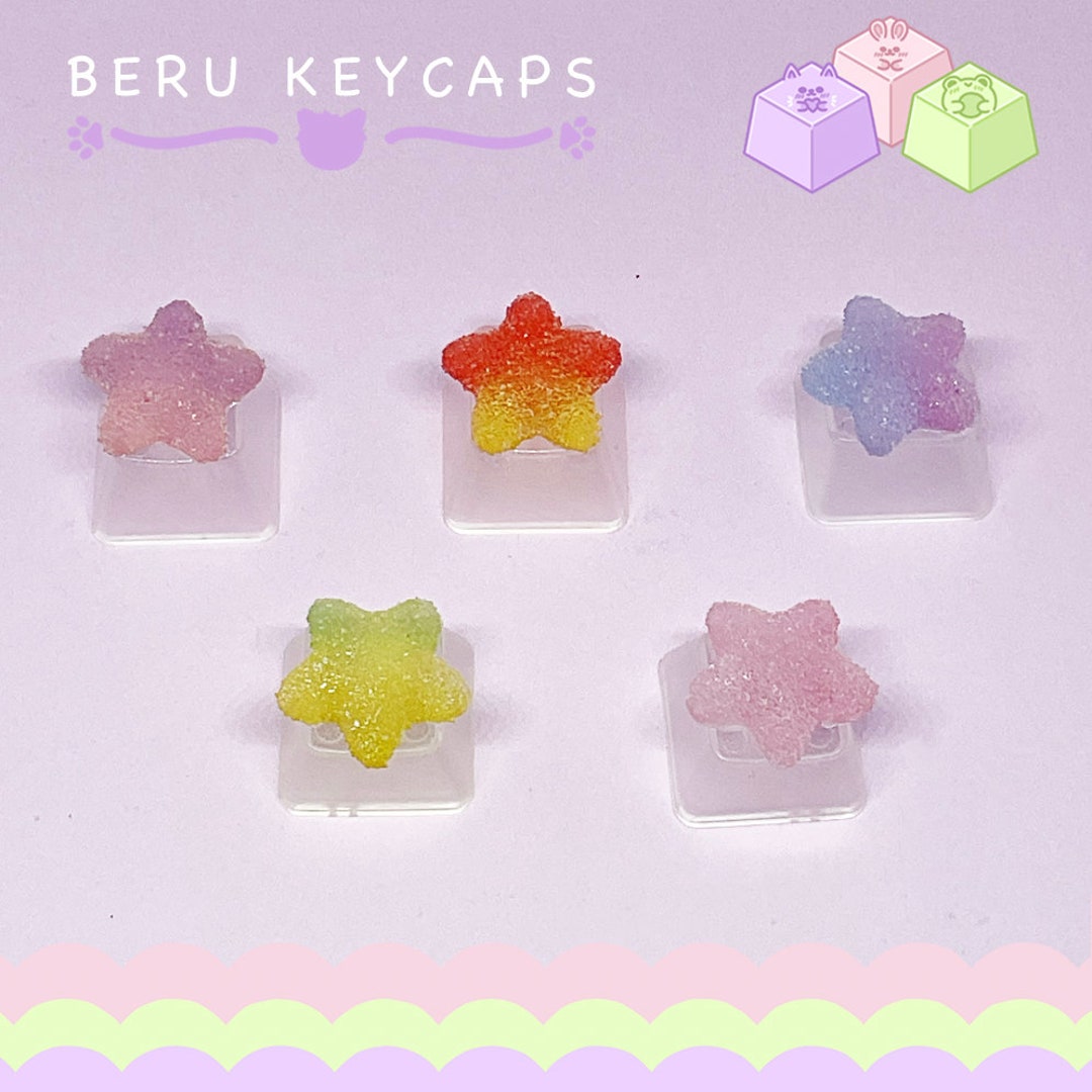 Custom Artisan Stars Keycaps for Mechanical Keyboard Cute Keycap Stars ...