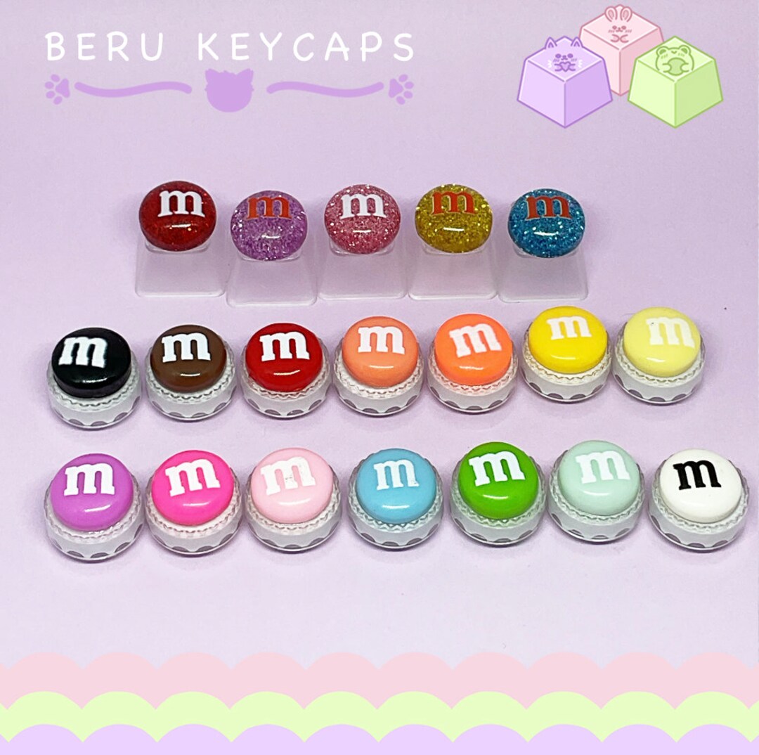 Custom Artisan Mms Keycaps for Mechanical Keyboard Cute Keycap Mms ...