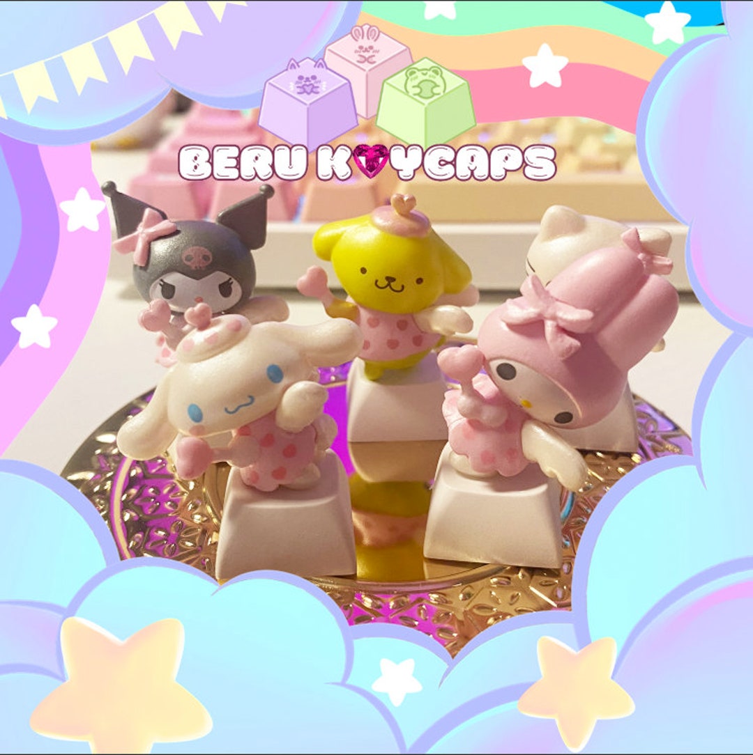 Custom Artisan Shiny Sanrio Keycaps Cute Keycaps - Etsy