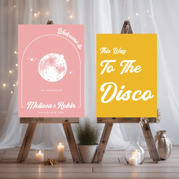 Wedding Entrance Sign Acrylic Retro - Etsy