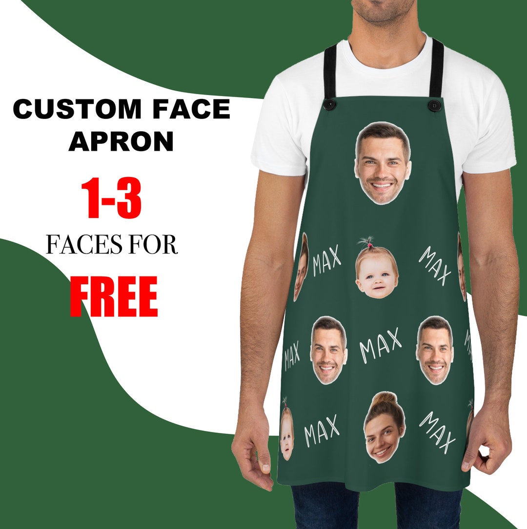 Personalized Face Apron Custom Photo Apron Funny Face - Etsy