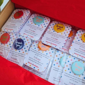 Thank You Mini Badges: Appreciation Gift, Party Favors - Etsy UK