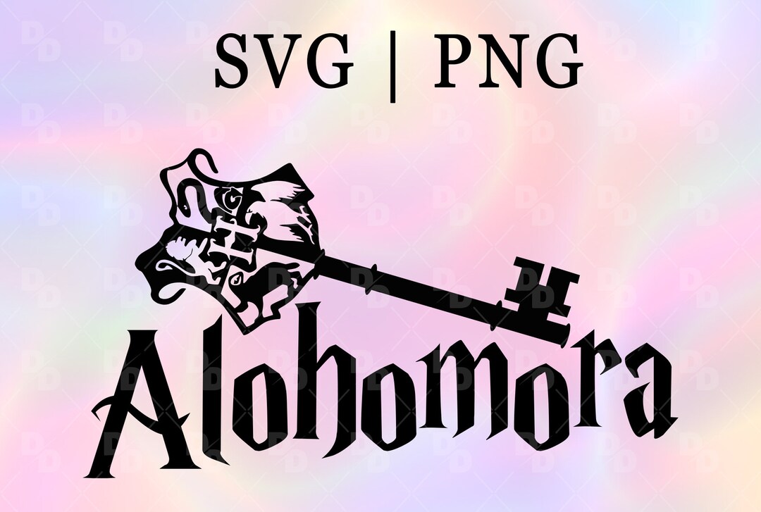 SVG PNG Alohomora Clipart Designs Magic Wizard Spells Clipart Digital Download - Etsy