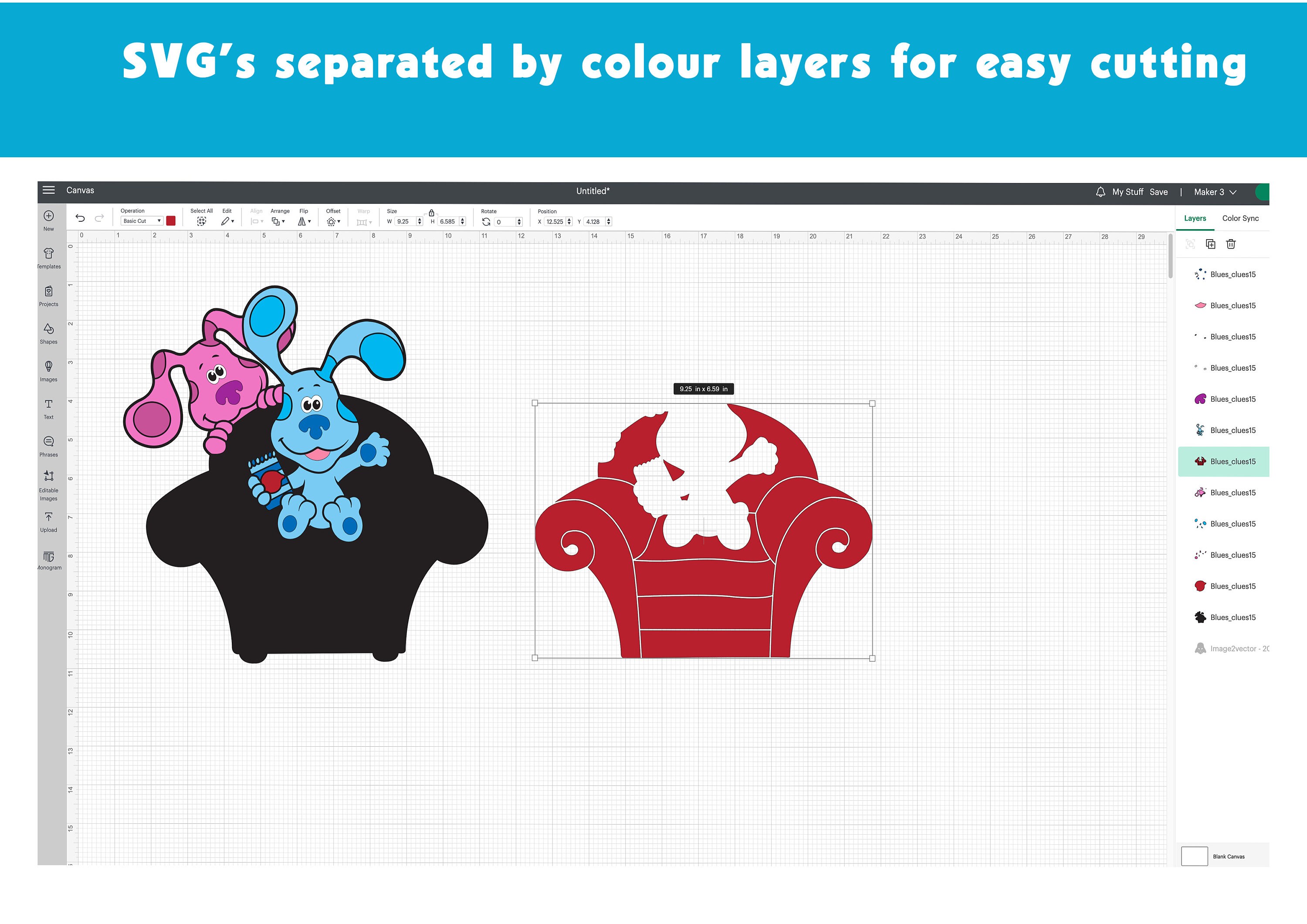 SVG PNG Clipart Designs Layered Cutting Files Digital Download - Etsy UK