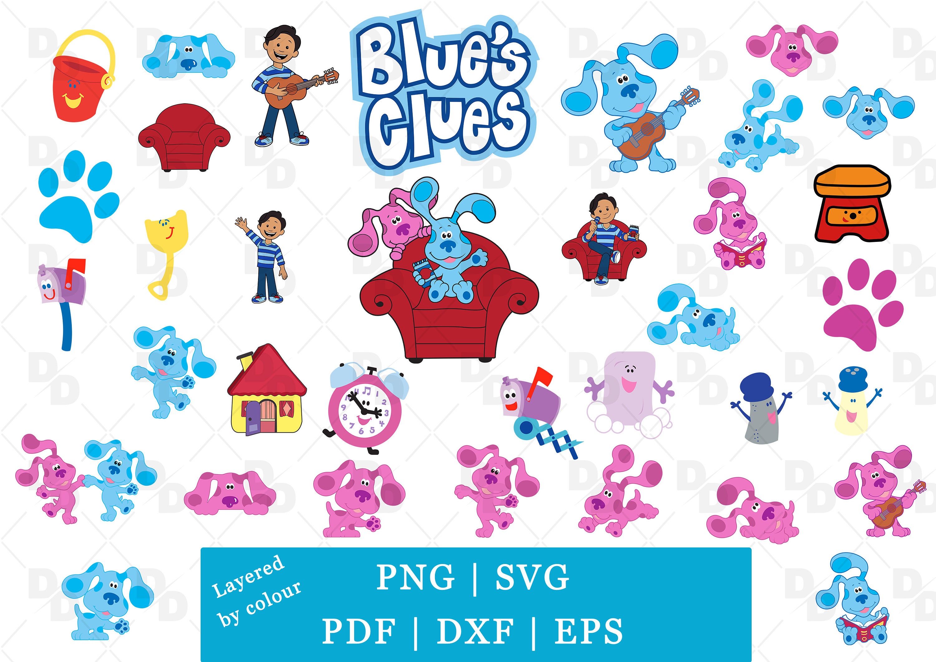 Blues Clues Slippery Soap Clipart