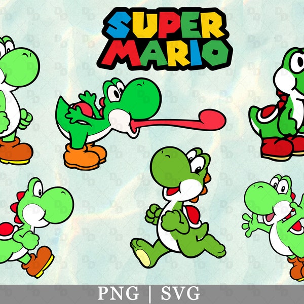 Yoshi Svg - Etsy