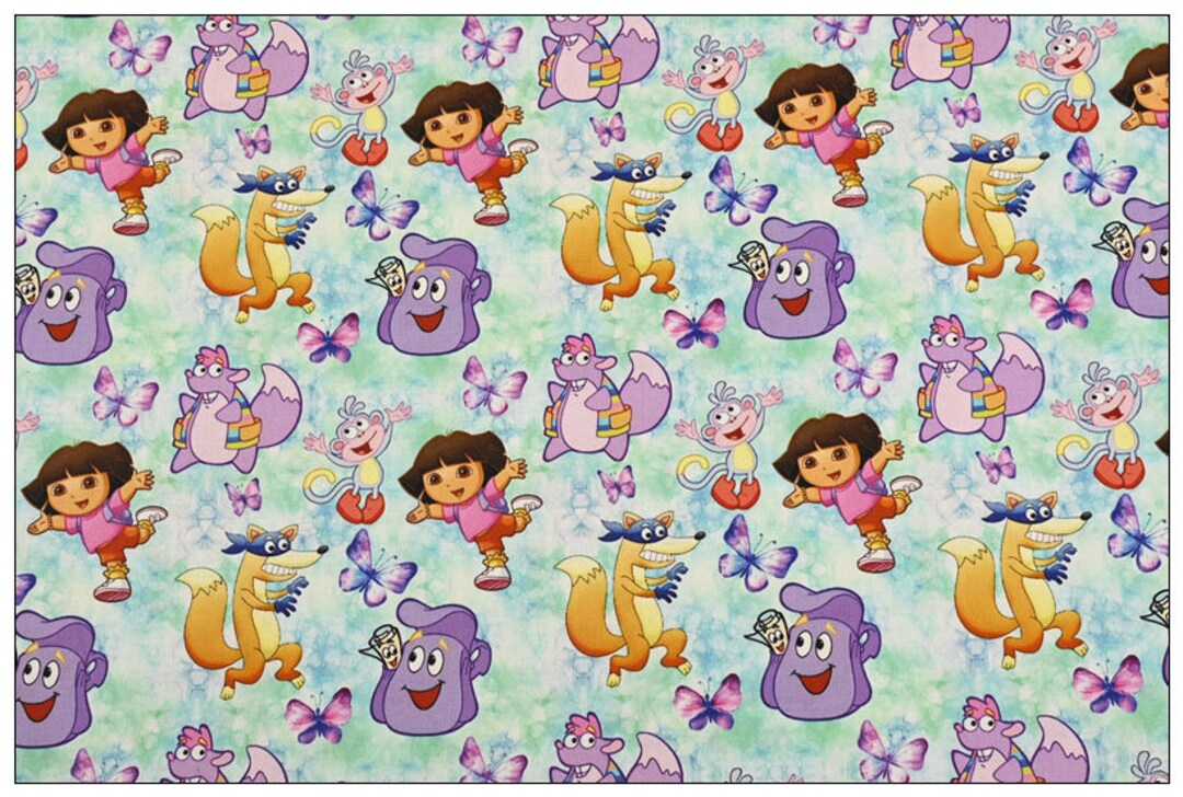 Dora the Explorer Fabric, Tigger & Pooh Fabric, 100% Cotton, Printed ...