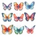 Butterfly Clipart PNG Watercolor Butterflies Digital Download Printable ...
