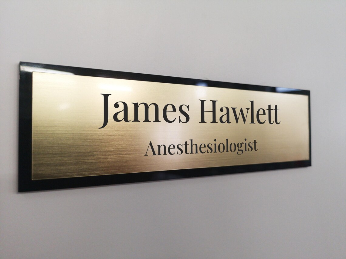 Custom Engraved Wall Name Plate, Personalized Door Sign, Office Sign ...