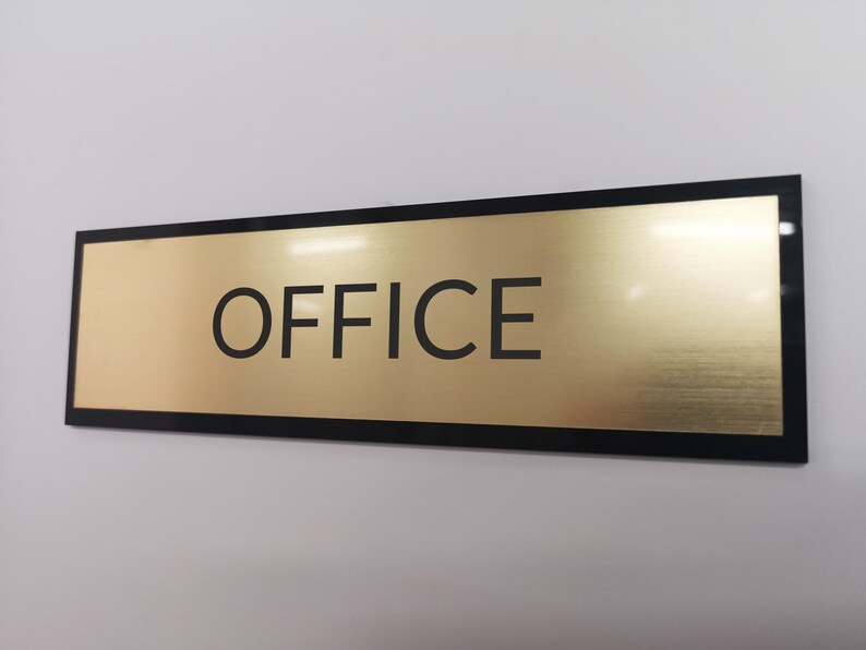 Custom Engraved Wall Name Plate, Personalized Door Sign, Office Sign ...