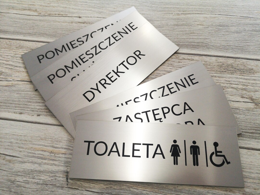 Custom Engraved Wall Sign, Personalized Door Sign, Office Sign ...